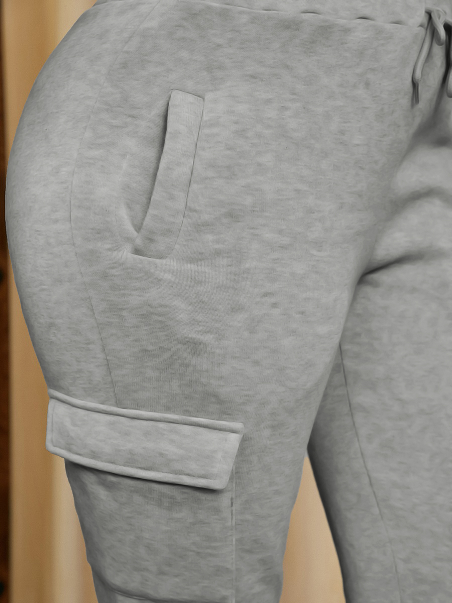 LW COTTON Side Pocket Drawstring Pants Sale | LovelyWholesale