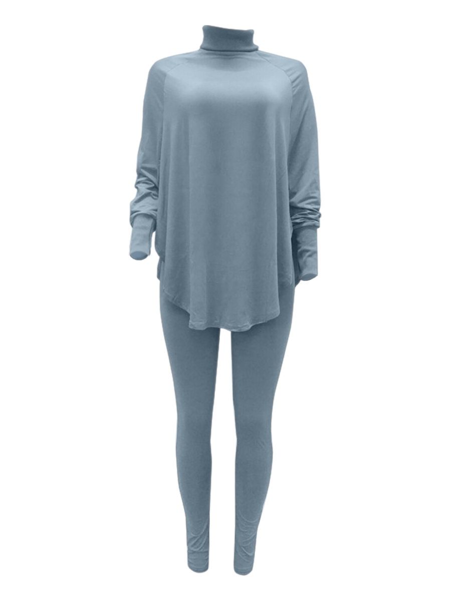 LW Turtleneck Bat Wing Pants Set Sale | LovelyWholesale